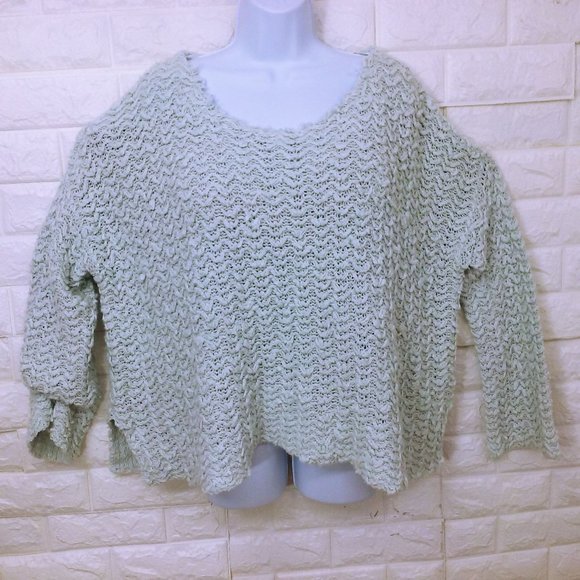 Free People | Sweaters | Free People Knobby Looseknit Sweater L ...